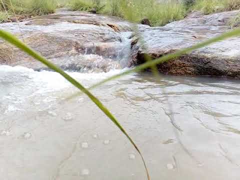 Rarely appeared rainy seasonal water stream at byrappanahalli near ...