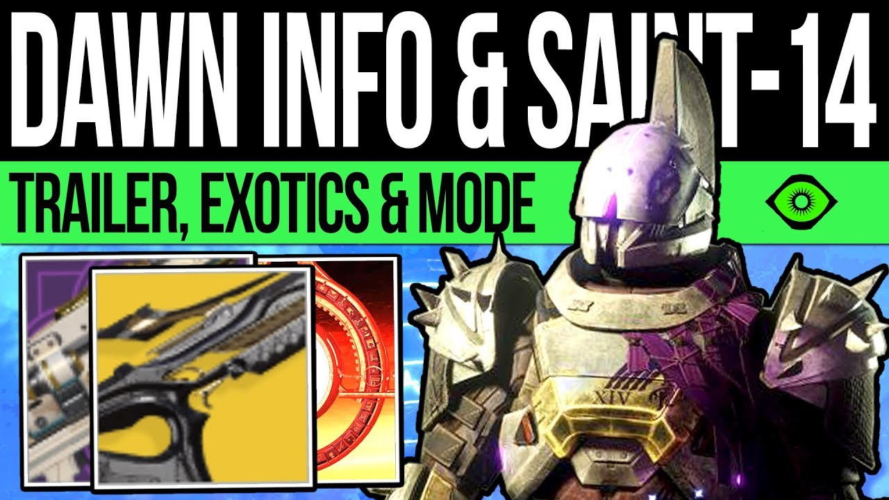 Destiny 2 | DAWN DLC TRAILER! New EXOTICS! Saint-14, Osiris Artifact ...