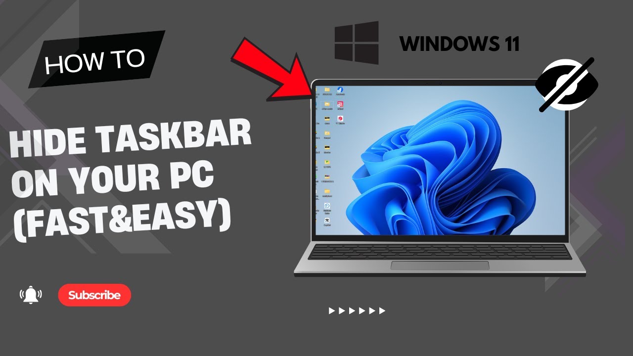 How to Hide the Taskbar on Windows 11 | Fast & Easy - YouTube
