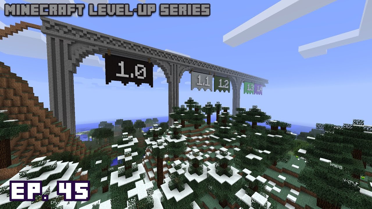 (Mostly) Complete Banner Bridge! | Minecraft Level-Up Series | Ep. 45 ...