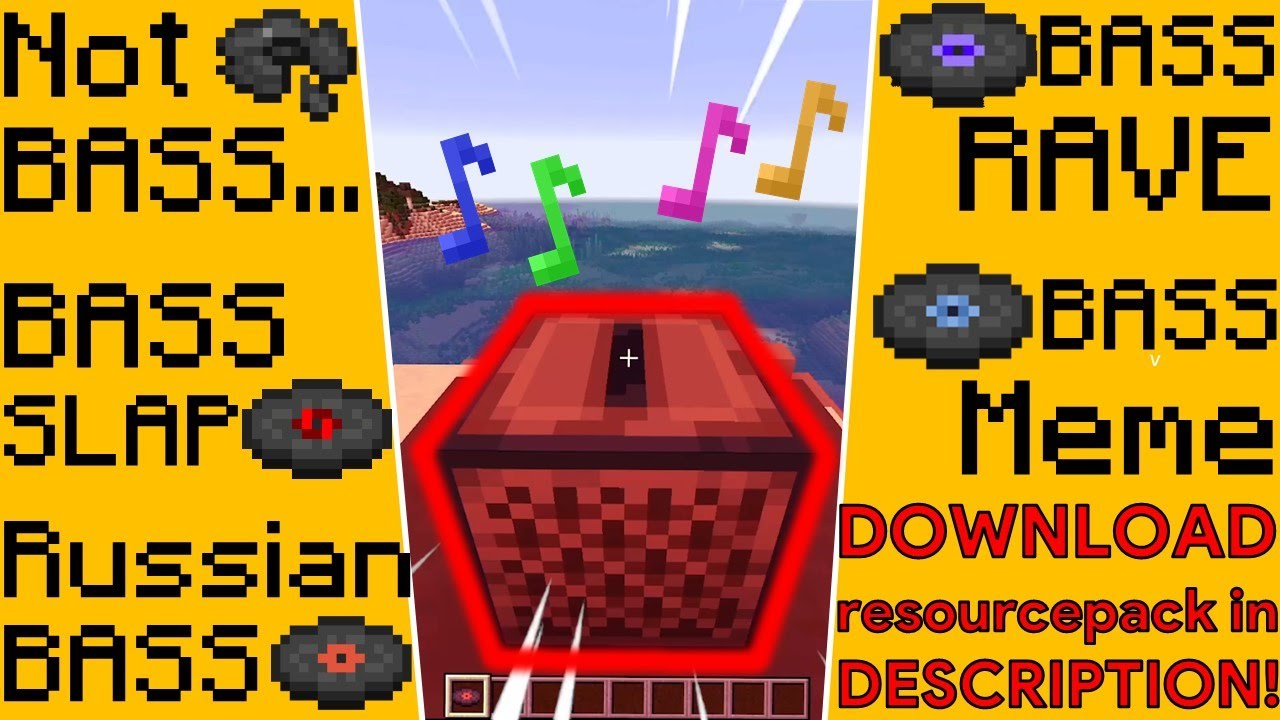 I FIXED Minecraft MUSIC DISCS with Davie504's BASS resourcepack ones ...