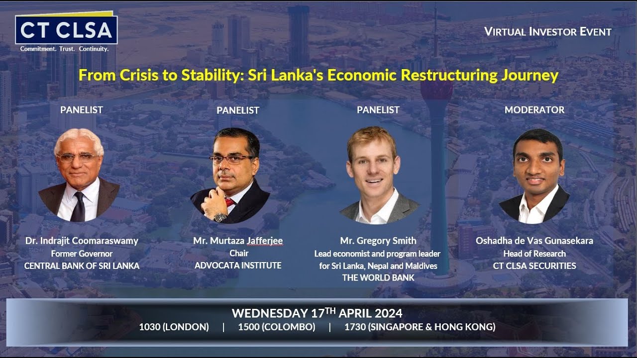 CT CLSA - From Crisis to Stability - Sri Lanka's Economic Restructuring ...