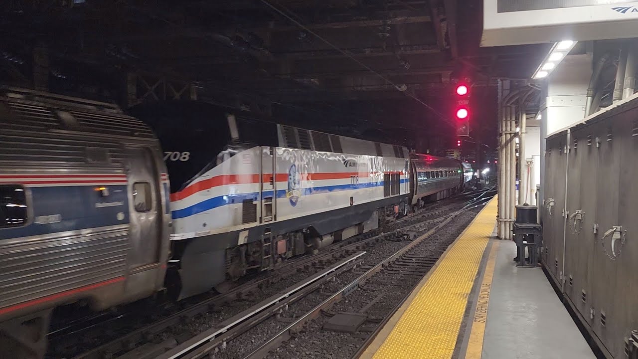 Amtrak Empire Corridor Train with 234 with a Mid train DPU and train ...