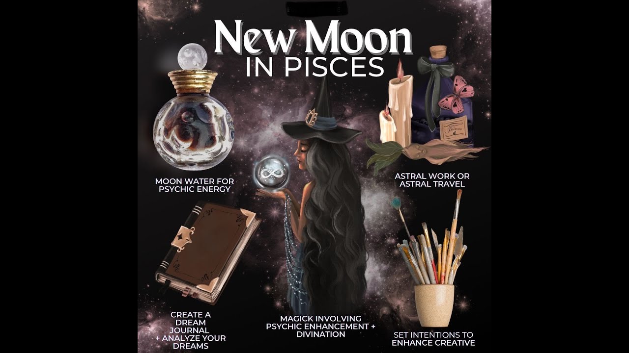 NEW MOON IN Mutable Water Sign PISCES @ 20º 16” 10th March 2024 ...