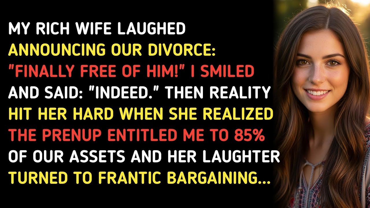 MY RICH WIFE LAUGHED ANNOUNCING OUR DIVORCE: "FINALLY FREE OF HIM!" I ...