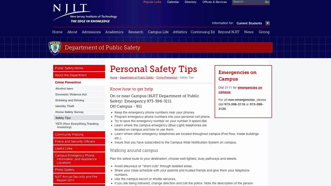 NJIT RAD Self Defense Program - YouTube