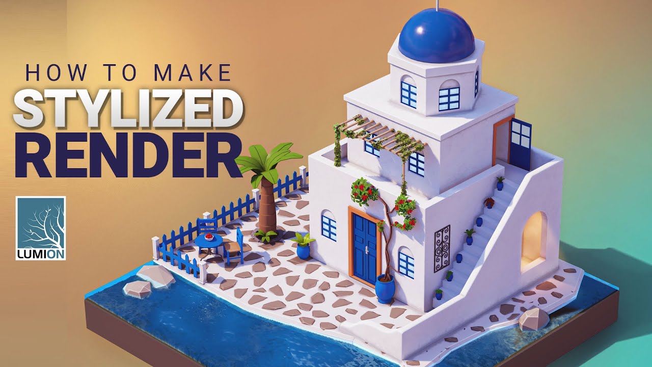 How to Create Lowpoly Stylized Renders in Lumion - YouTube