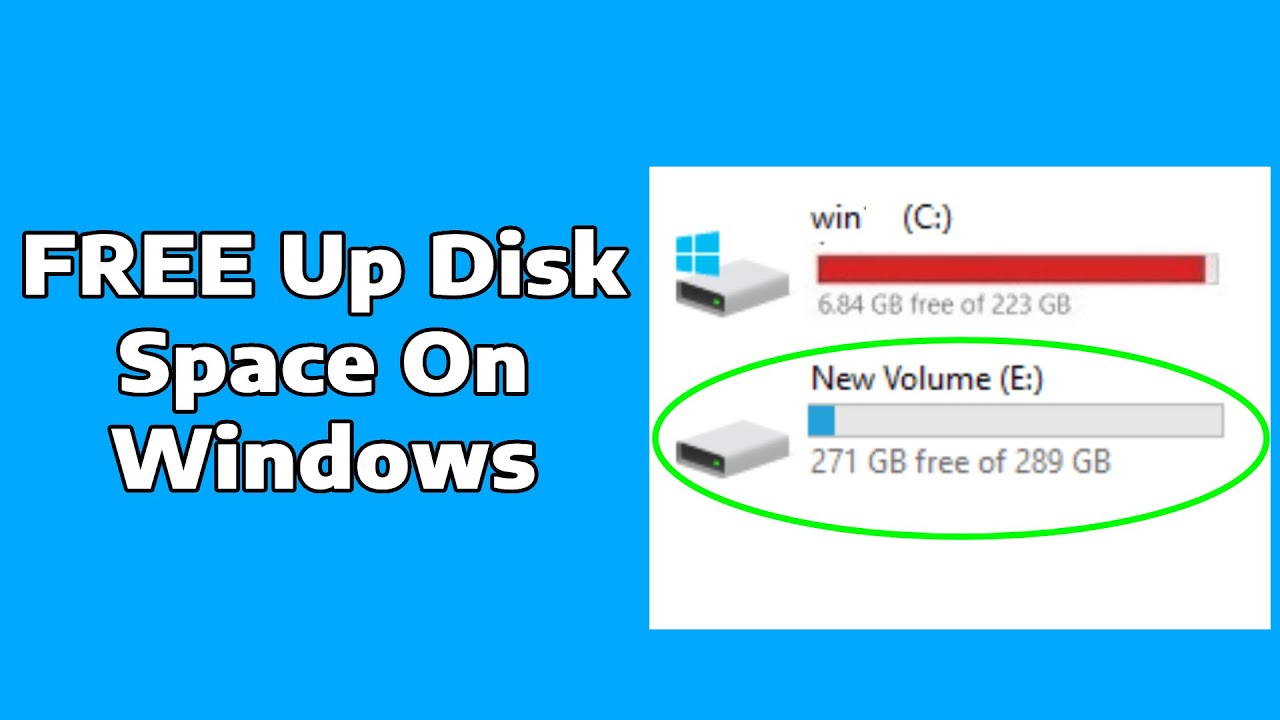 Clean & Free Up Disk Space on Windows 11, 10, 8, 7 | How To - YouTube