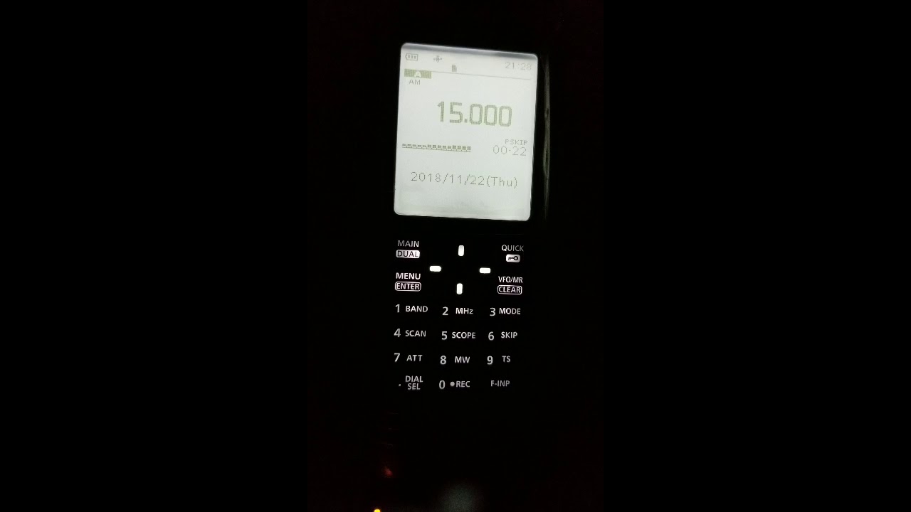 WWV Time Signal on Icom R30 - YouTube