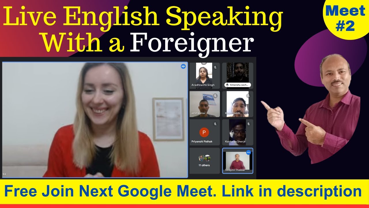 English Speaking Practice with foreigners - Foreigner Teaches English ...