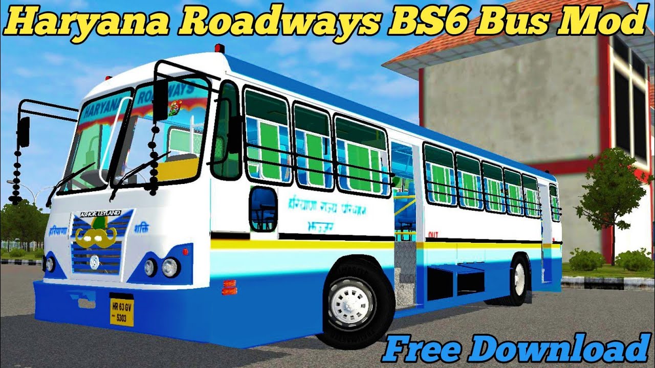🔴How To Download Haryana Roadways BS6 Bus Mod In Bus Simulator ...