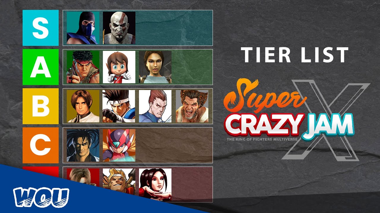 Tier List Super Crazy Jam - YouTube