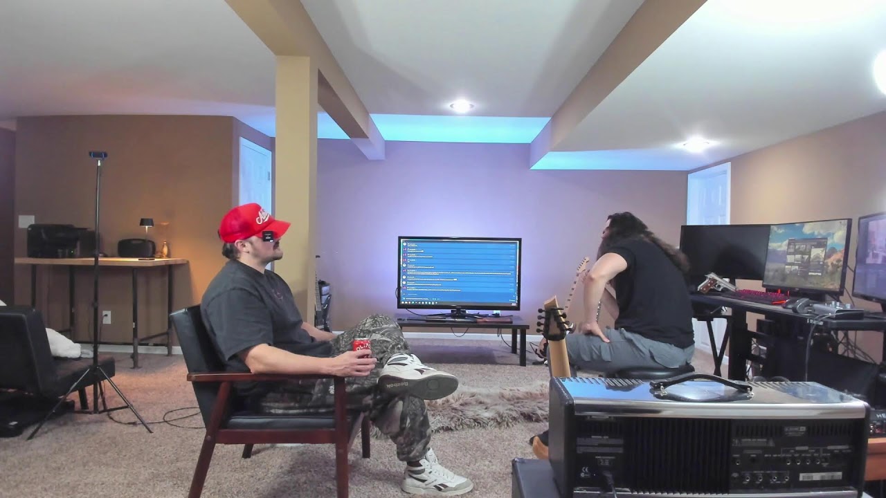 John & Kyle Live Art Stream (#art #liveart #painting #guitar #metal # ...