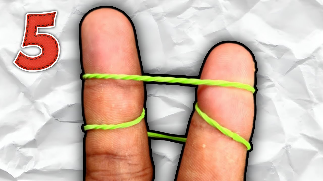 Top 5 Rubber Band Tricks | DIY | How To Do Magic With Rubber Band ...