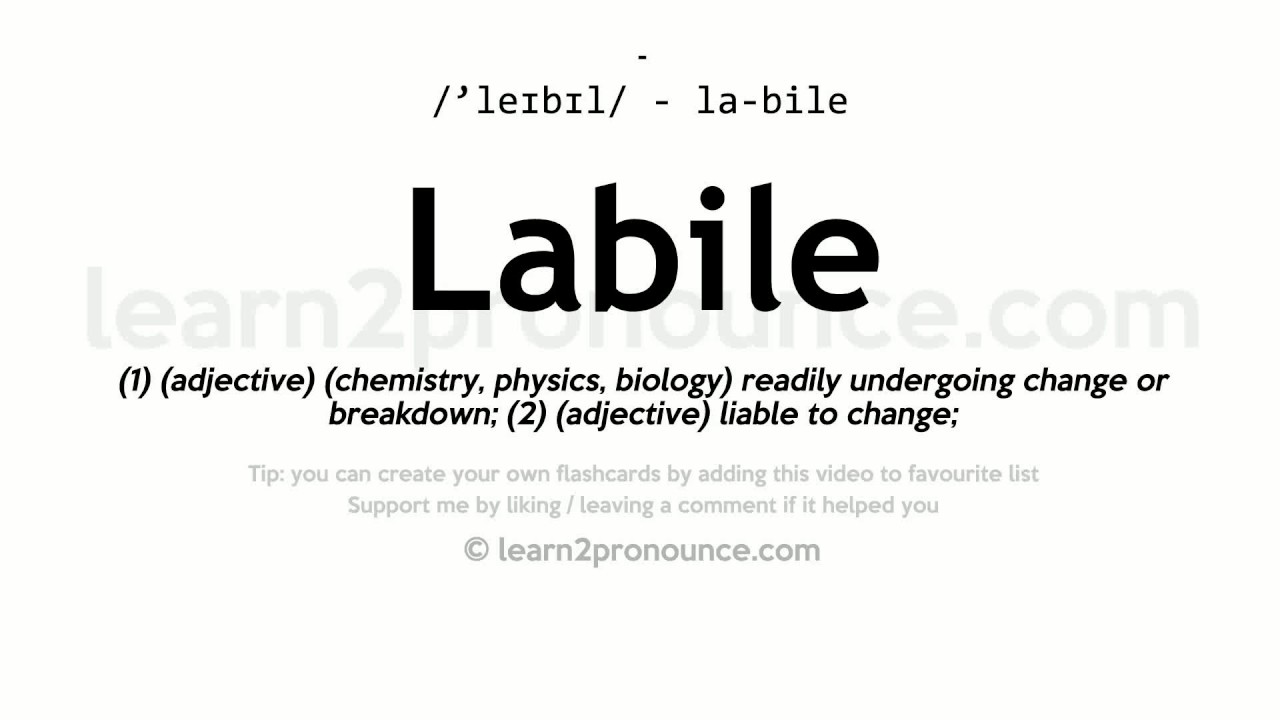 Pronunciation Of Labile Definition Of Labile YouTube pronunciation-of-labile-definition-of-labile-youtube