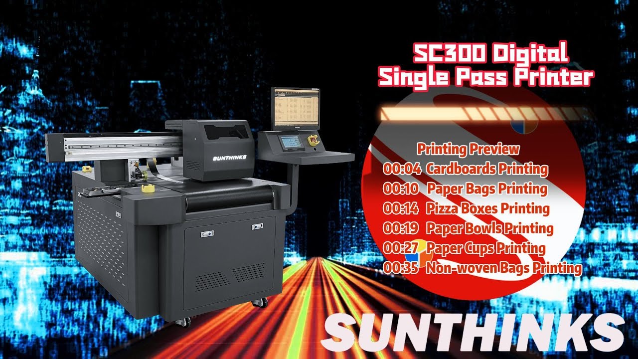 Sunthinks SC300 Digital Printing on Paper Pouches Paper bags A3 Single ...