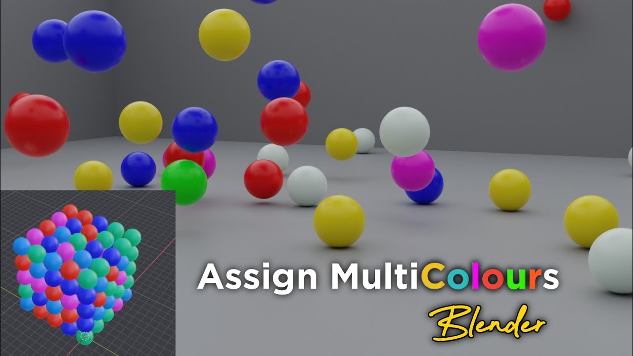 Assign Random Colours To Multiple Objects At A Time Youtube