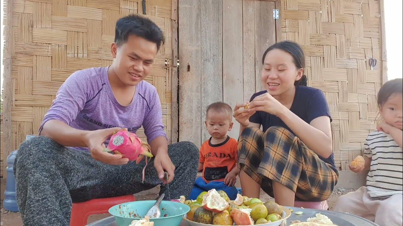 nrog peb cov niam txiv tub noj qaub ua kes os qab kawg li nawb - YouTube