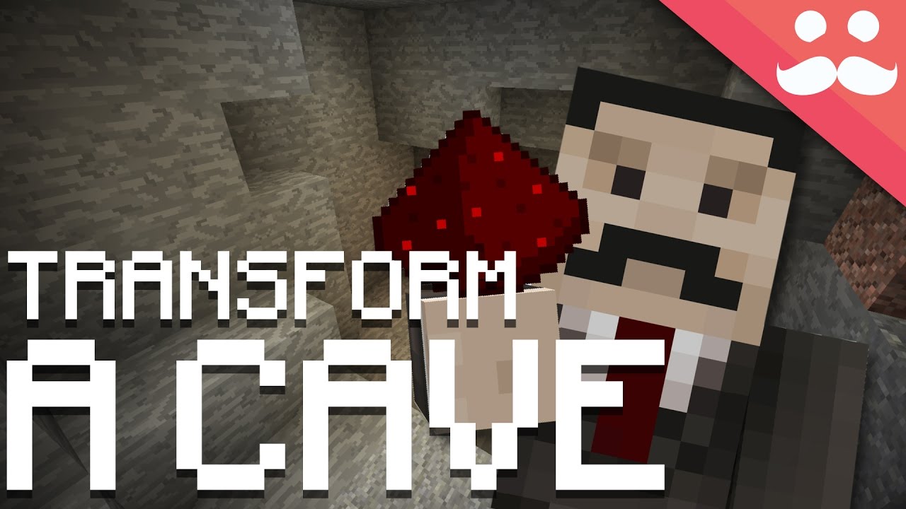 How to Transform a Minecraft Cave Using Redstone! - YouTube