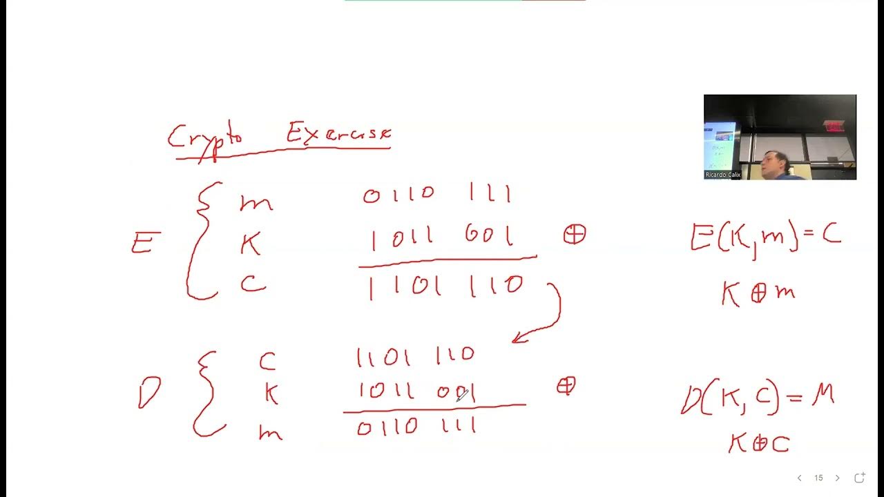 XOR in cryptography and an exercise (part 2) - YouTube