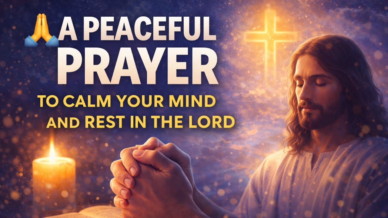 🙏 A Peaceful Prayer to Calm Your Mind and Rest in the Lord - YouTube