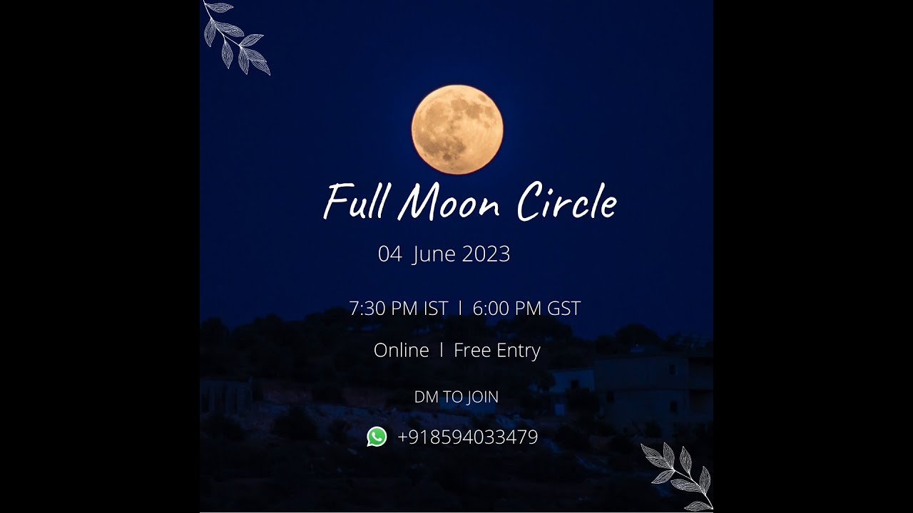 Full Moon Circle - Affirmations for healing - YouTube
