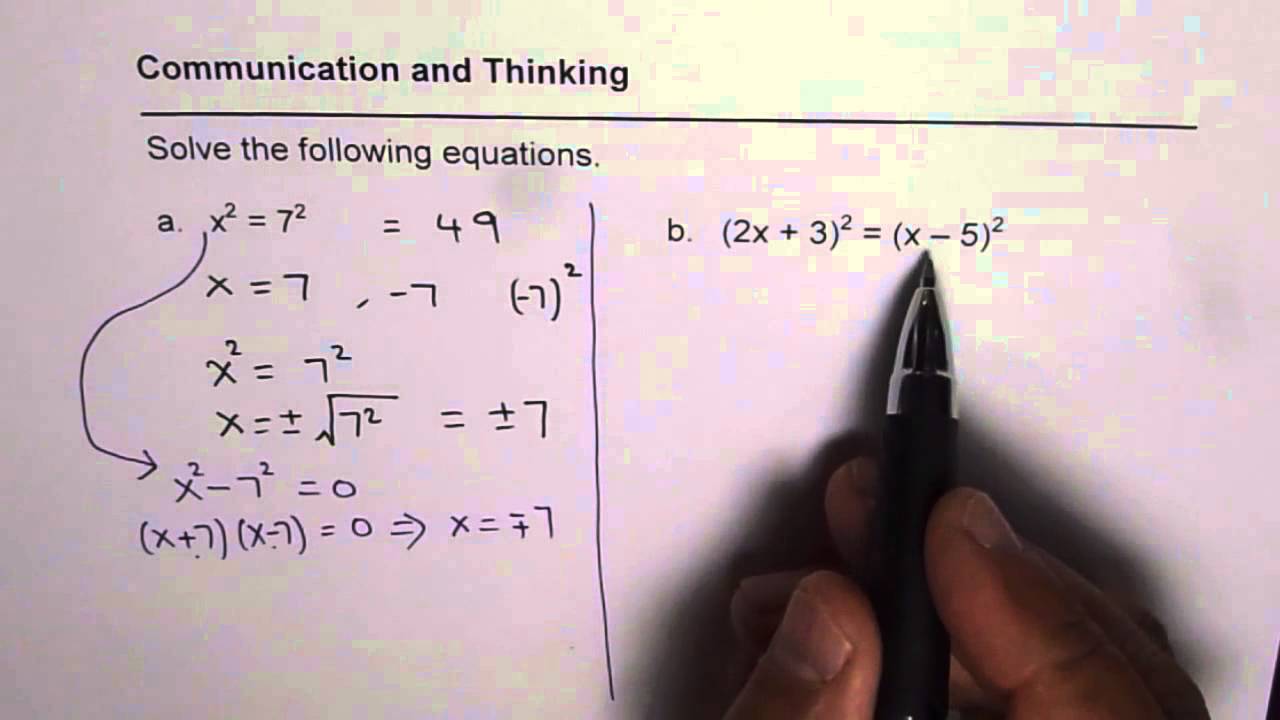How To Solve Equation With Squares On Both Sides YouTube how-to-solve-equation-with-squares-on-both-sides-youtube