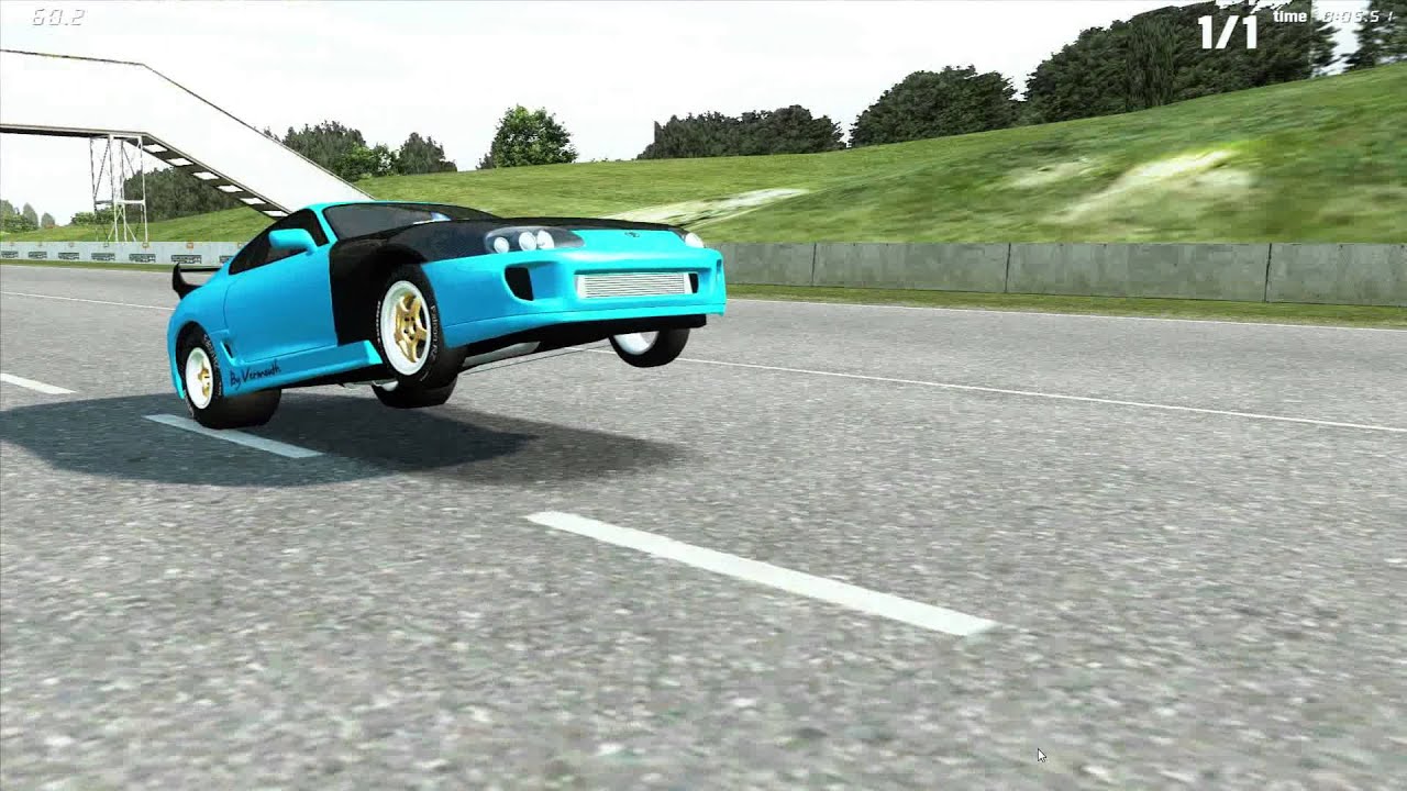 LFS Toyota Supra Drag - YouTube