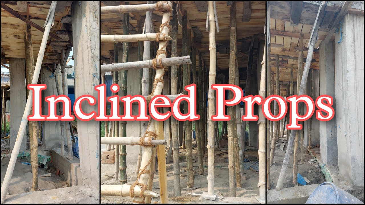 Using Inclined Props in Formwork... - YouTube