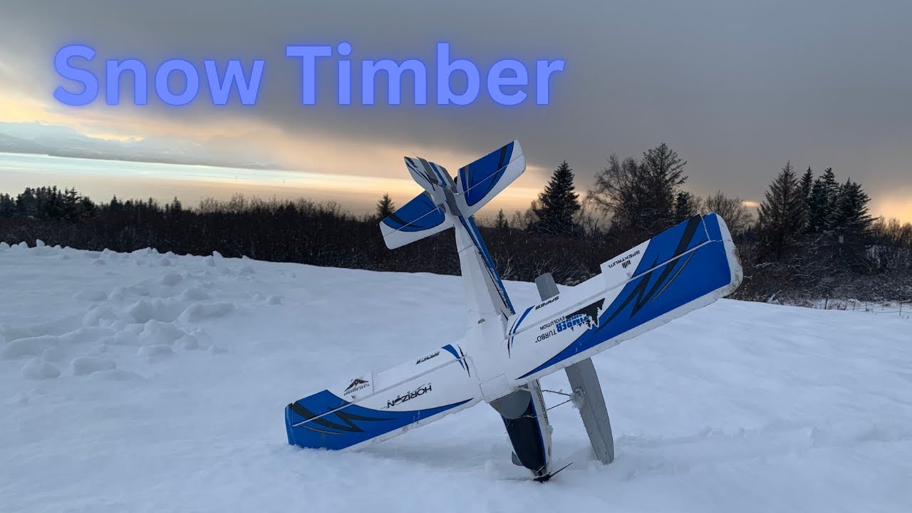 Flying the Turbo Timber on Floats in the Snow - YouTube