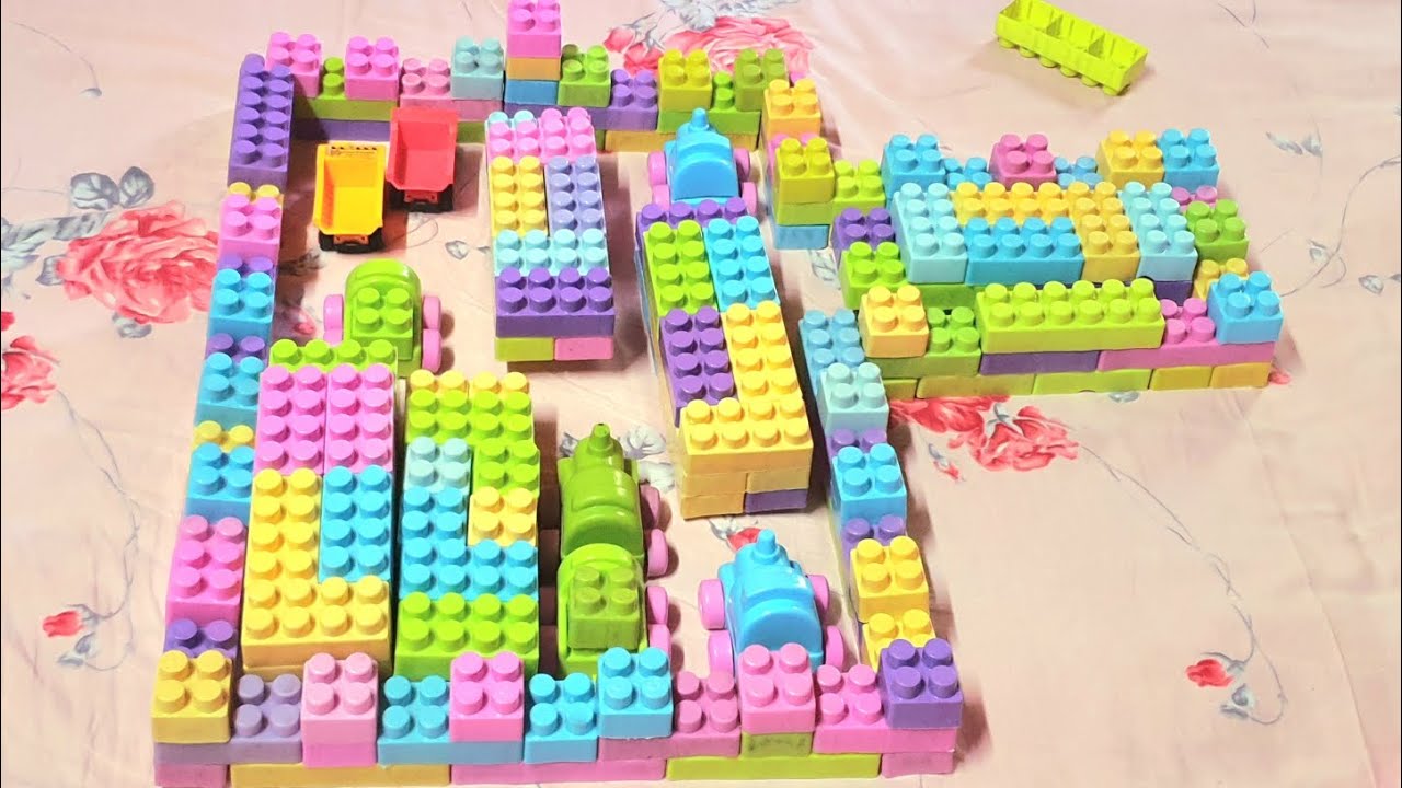 Car Parking Area by Blocks | Amazing Mini DIY City Parking Terminal ...