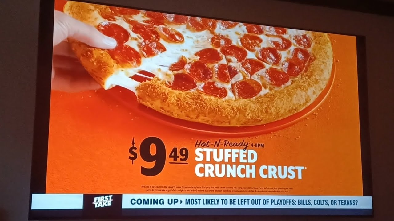 Little Caesars Pizza🍕 2025 Commercial - Stuffed Crunch Crust ft. George ...