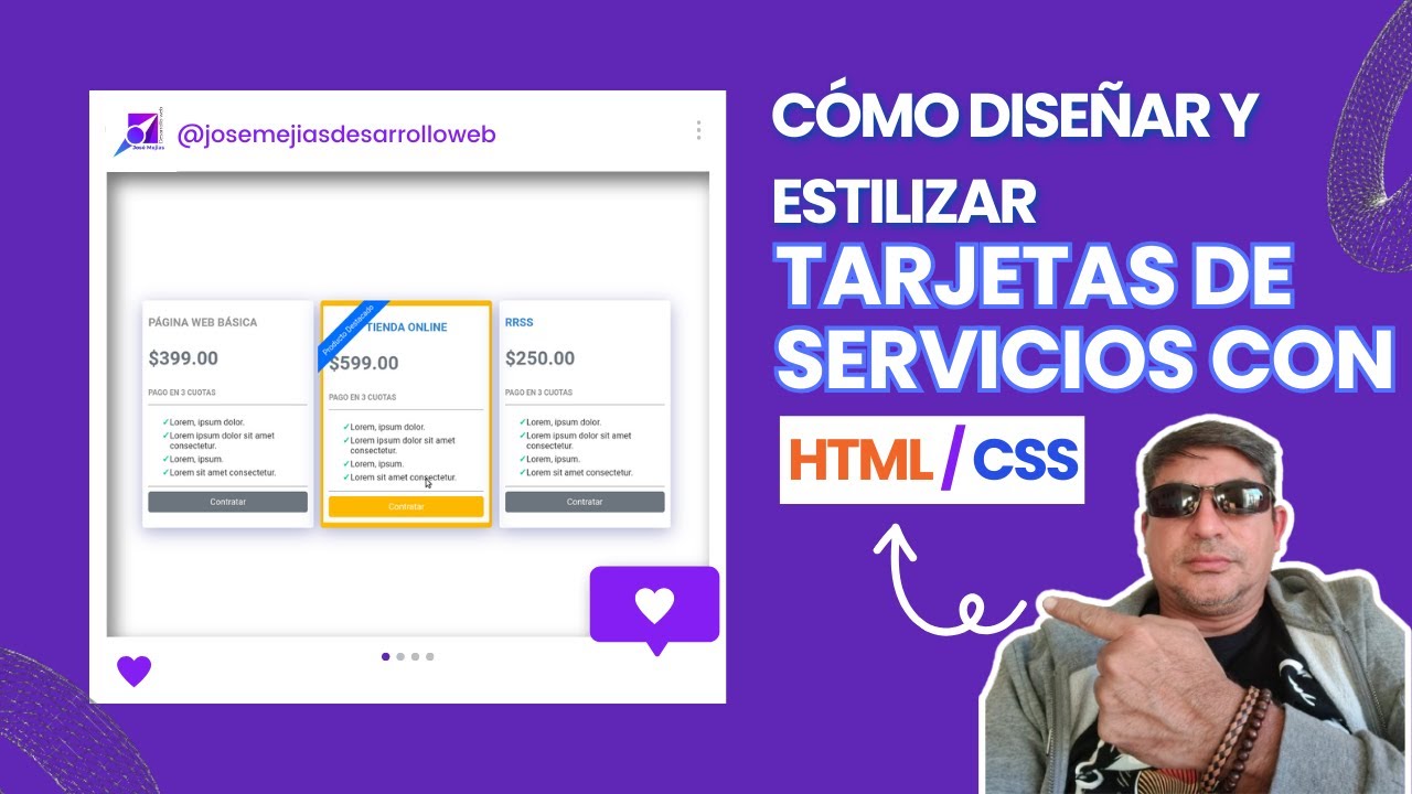 Cómo Diseñar y Estilizar Tarjetas de Servicios con HTML y CSS - YouTube