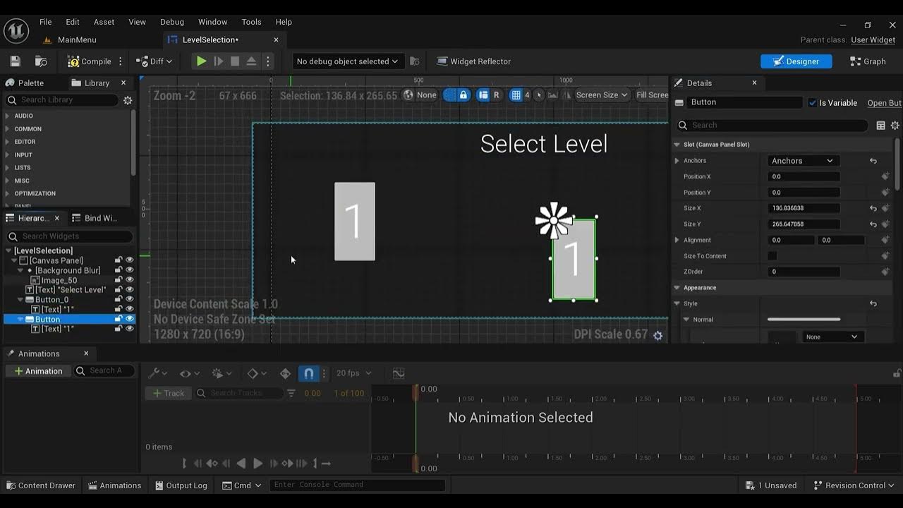 Adding main menu and level selection screen | Unreal engine - YouTube