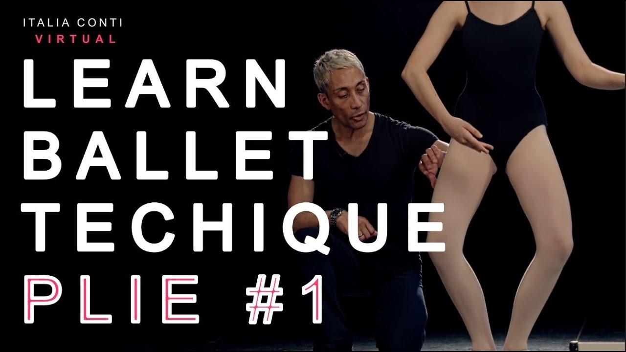 Learn Ballet technique #1 - How to do a Plie - Ballet class - ITALIA ...