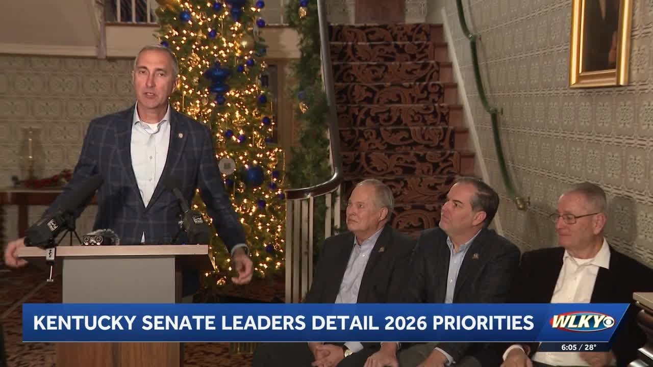 Kentucky Senate leaders detail 2026 priorities - YouTube