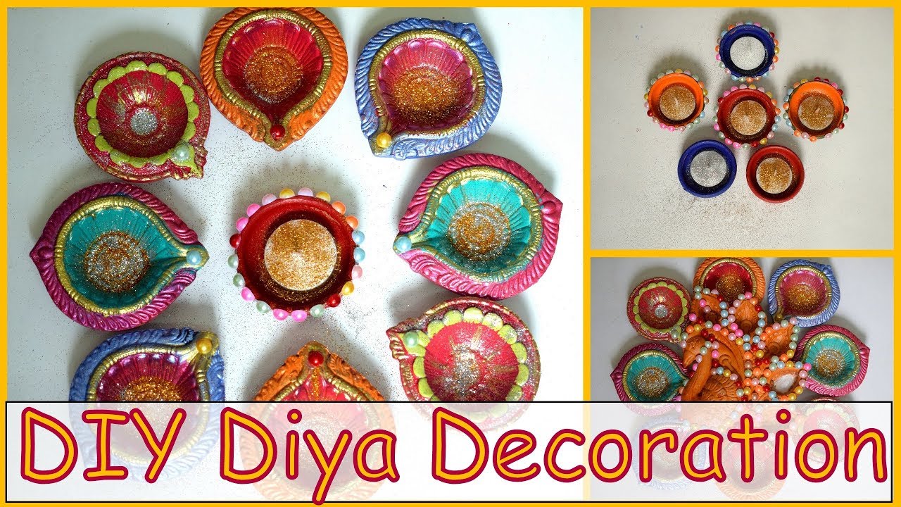 DIY Diya Decor at Home for this festive season | Happy Diwali Everyone ...