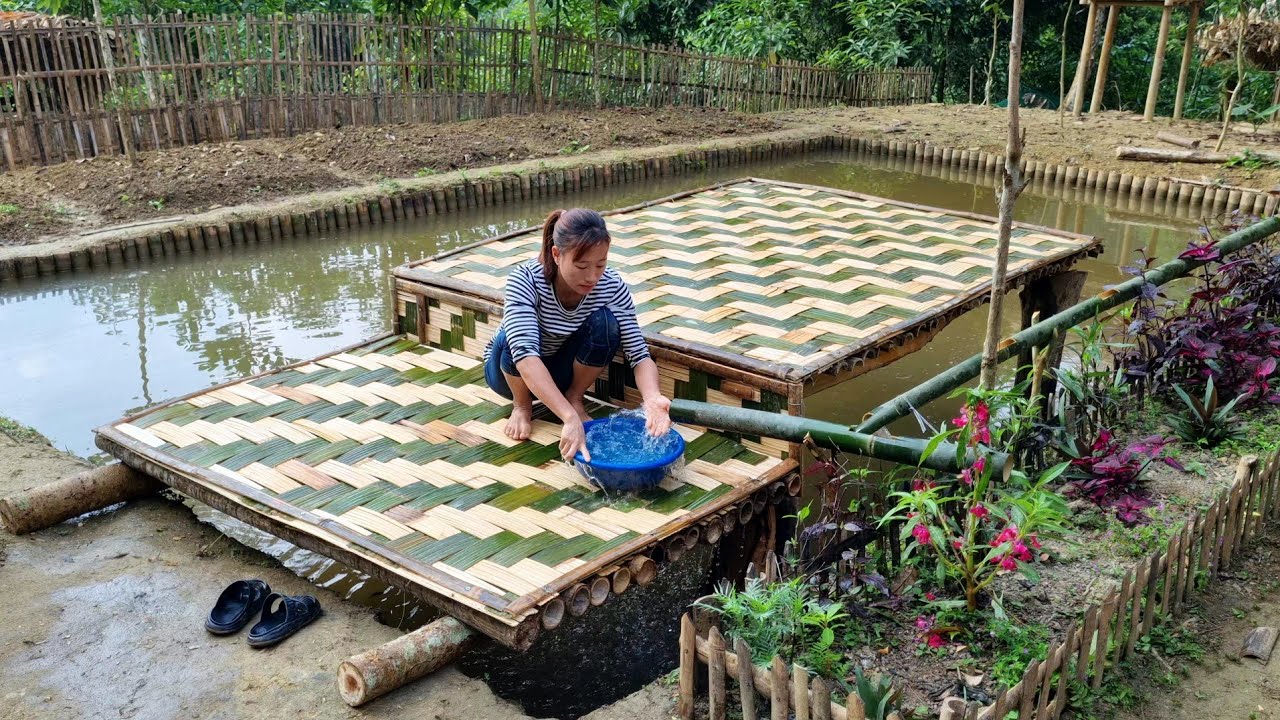 FULL VIDEO: 150 days Farm Building, Build Deck on Water, Bamboo Gate ...