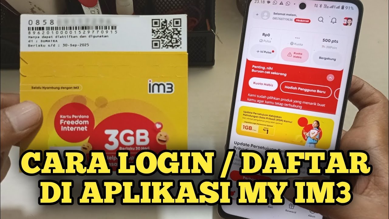 Cara Login Di Aplikasi My IM3 / Cara Daftar Aplikasi My IM3 - YouTube