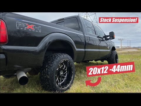 WILL THEY FIT? 6.7 Powerstroke Gets New Wheels & Tires! - YouTube