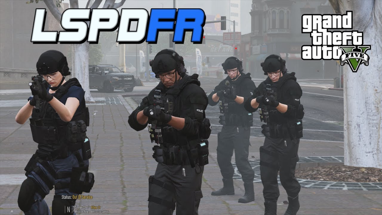 (No Commentary) GTA V LSPDFR | LSPD/LAPD Swat Gang Unit Patrol - YouTube