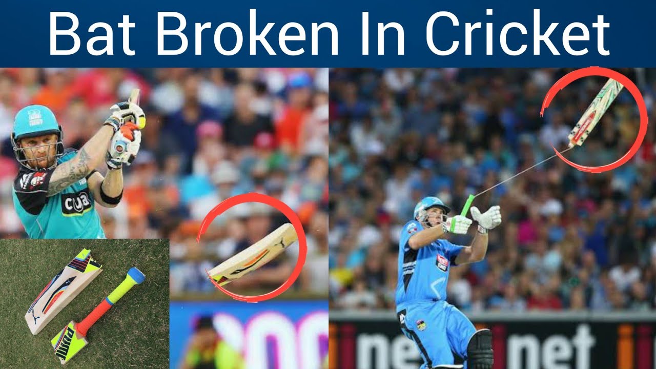 Top 10 Bat 🏏 Broken moments in Cricket history | Bat 🏏 Broken ...