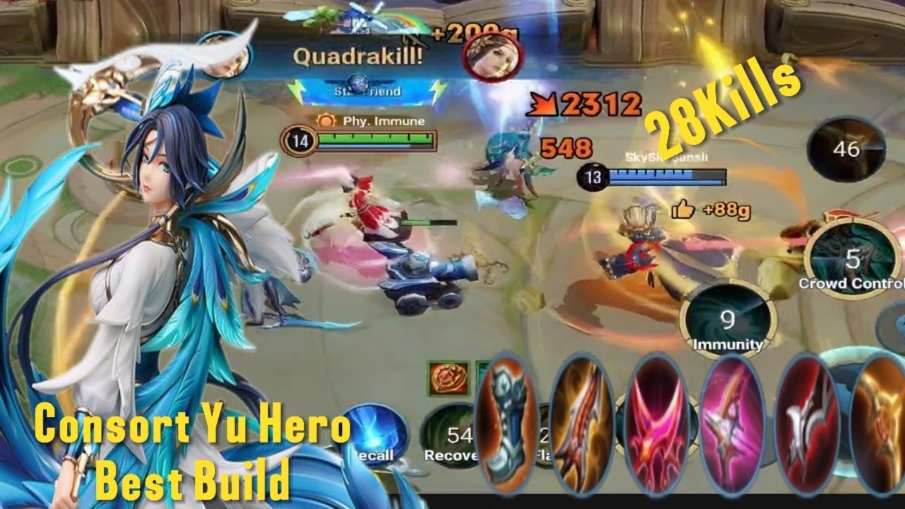 Consort Yu Hero Best Build (HOK) Game play - YouTube