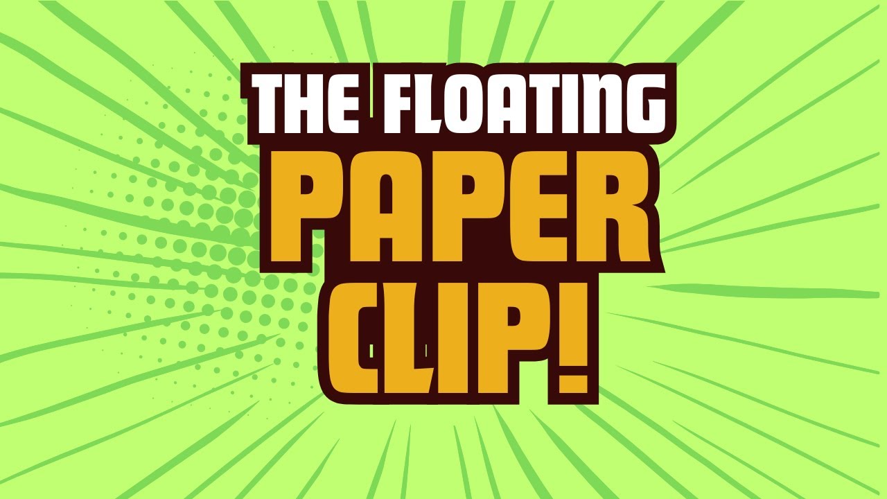 Learn The Science Behind The Floating Paper Clip | Magnetism - YouTube