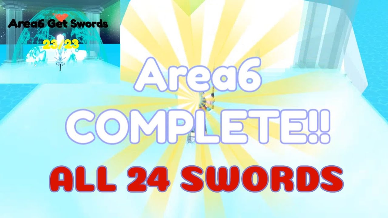 How to Get ALL 24 SWORDS in AREA 6 Find The Swords Roblox - YouTube