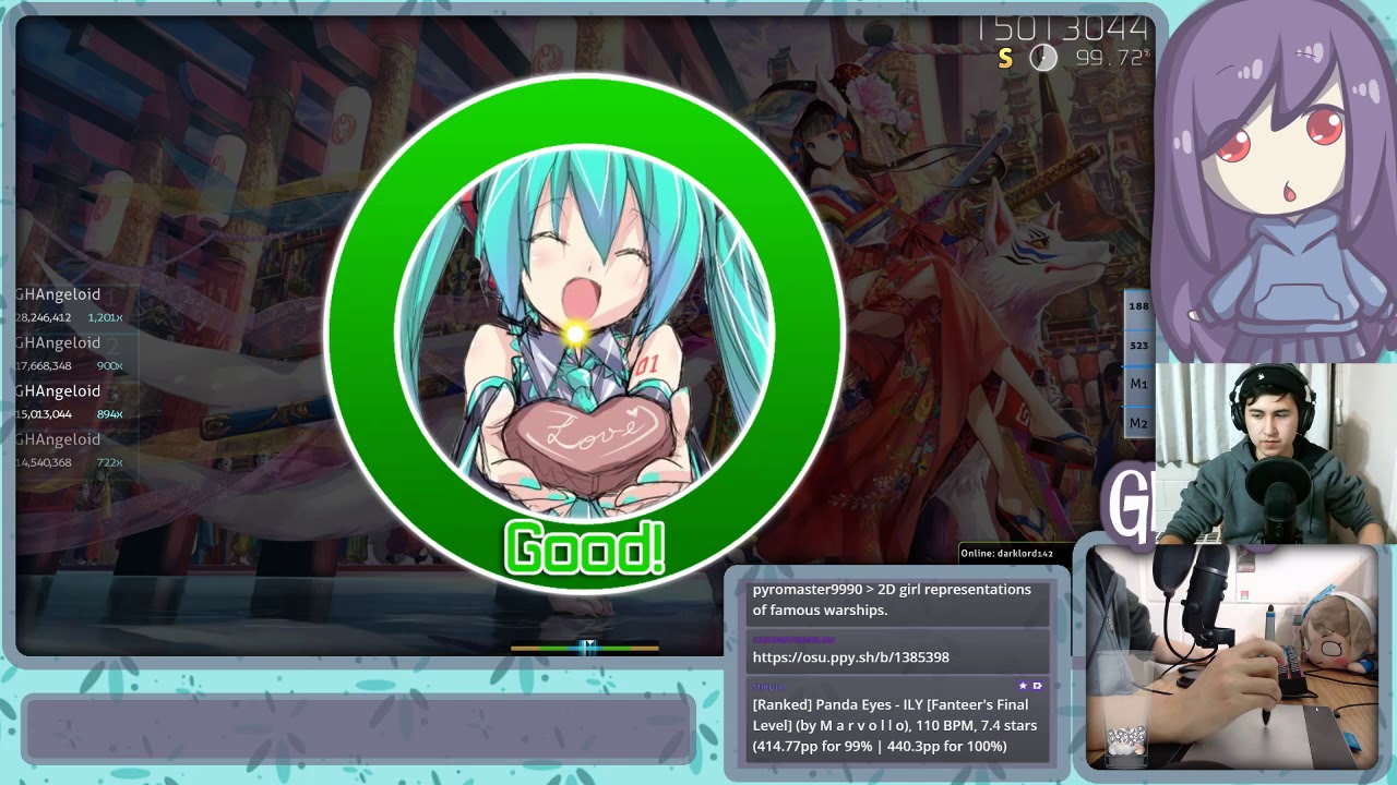 [osu!] Gekka*Midare Botan [Meg&Roll_Pan's E-Xtra] FC!!! - YouTube