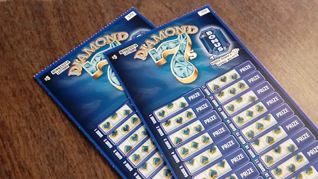 Diamond 7s - New $5 MN Lottery Scratchies - Winner!! $$$ - YouTube