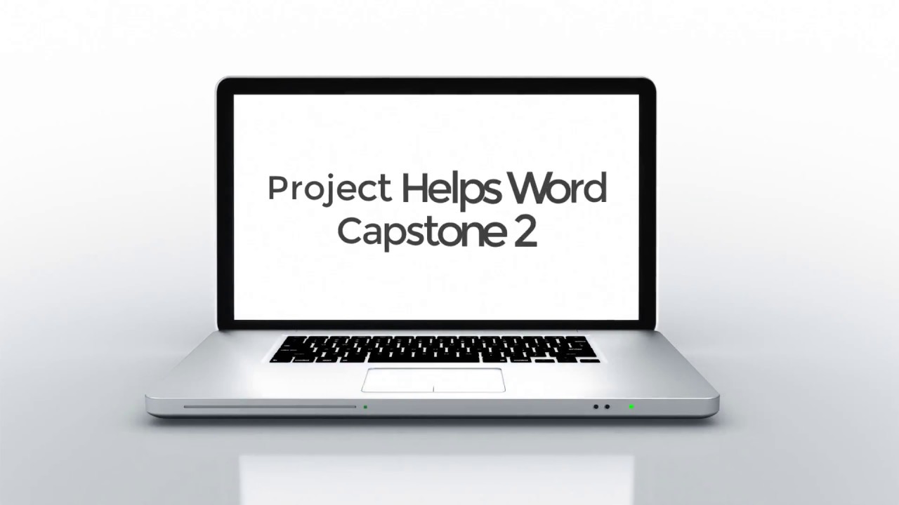 Word Project Helps Capstone 2 - YouTube