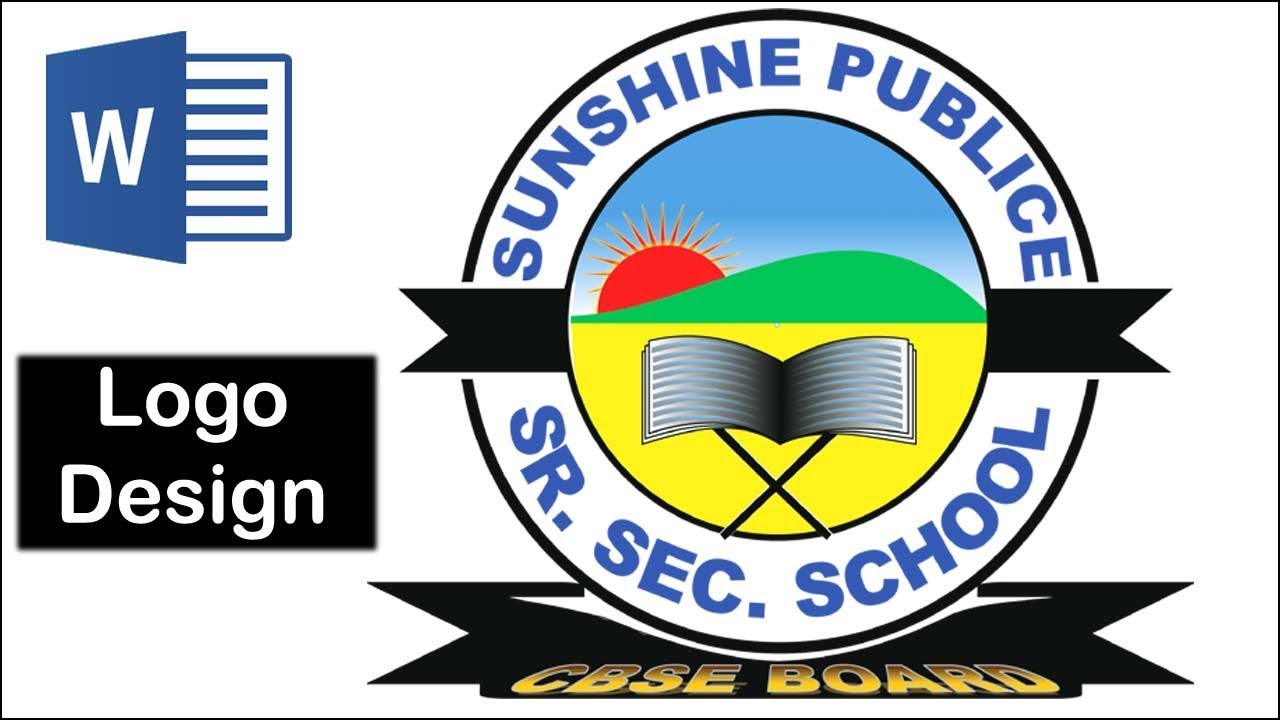 How To Create School Logo Design In Microsoft Word YouTube How To Create School Logo Design In Microsoft Word YouTube
