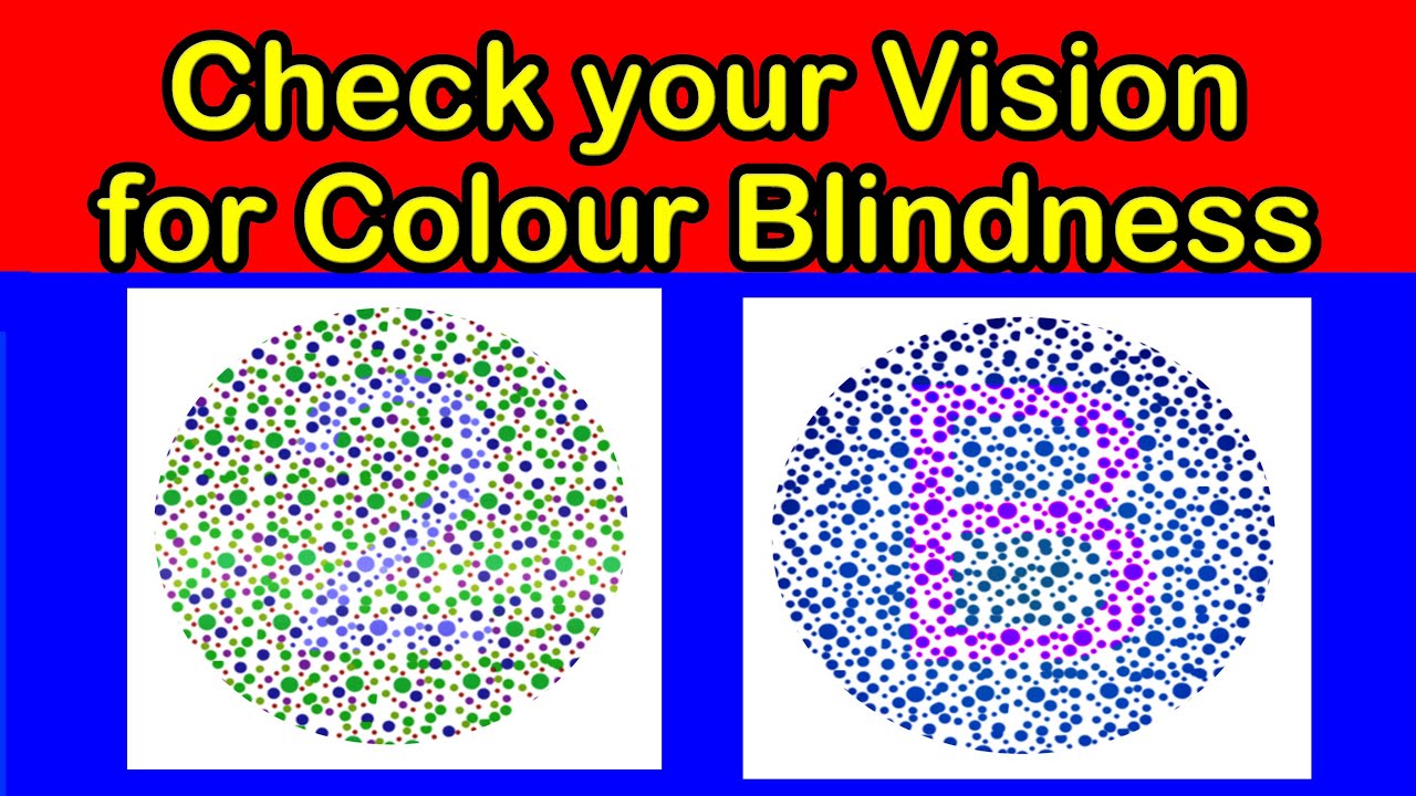Check your eyesight for colour blindness, How perfect your colour ...